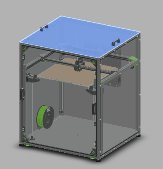 RatRig VCore 4 - Enclosure Top Cover – MandalaRoseWorks